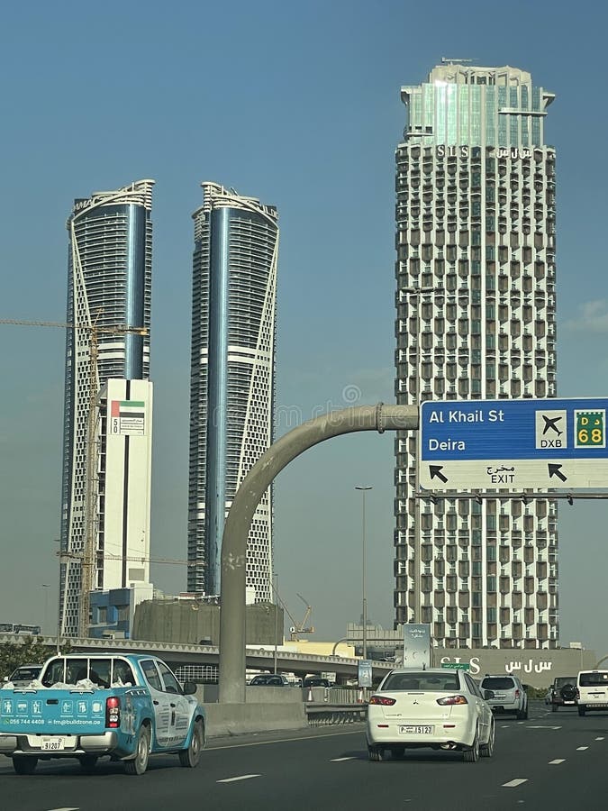 DAMAC Paramount Towers and SLS Hotel Buildings in Dubai, UAE Editorial ... DAMAC Paramount Towers and SLS Hotel Buildings in Dubai, UAE Editorial ...