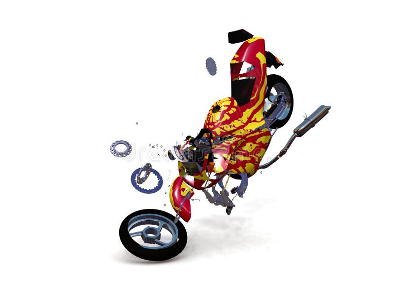 Broken Motorcycle Stock Illustrations – 193 Broken Motorcycle Stock ...