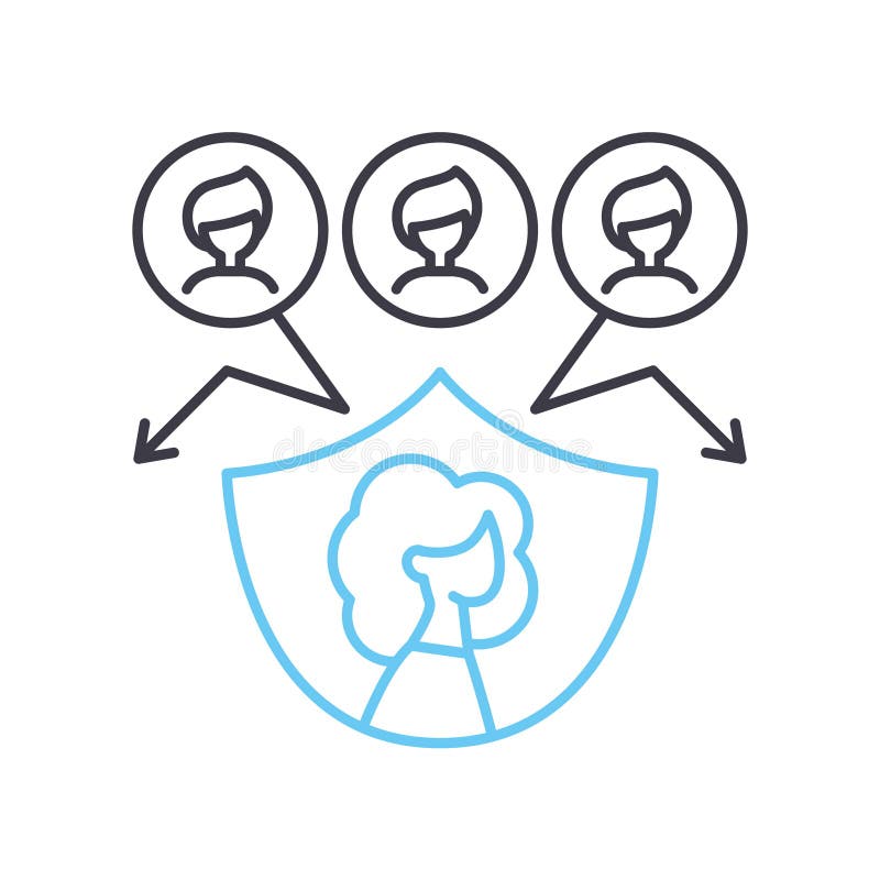 Damage Control Line Icon, Outline Symbol, Vector Illustration, Concept ...