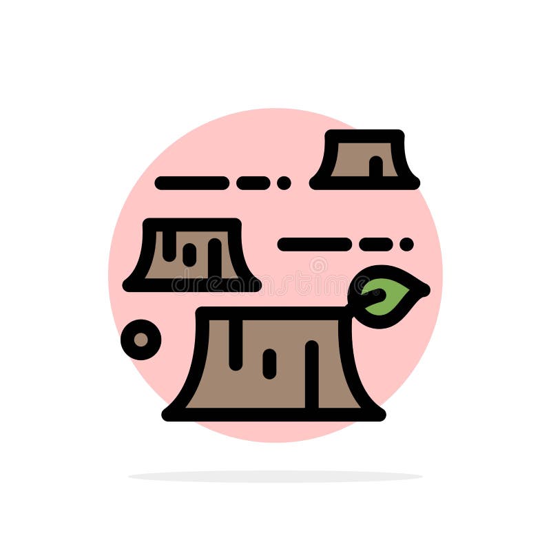 Damage, Deforestation, Destruction, Environment Abstract Circle ...