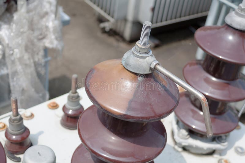 Damage Electrical Insulator Stock Image - Image of insulation, high ...