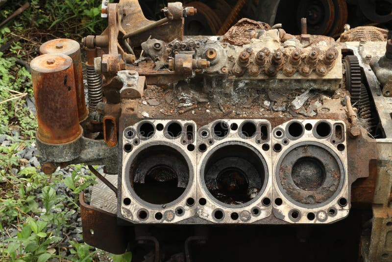 Damage engine stock photo. Image of vehicle, waste, garbage - 99672276