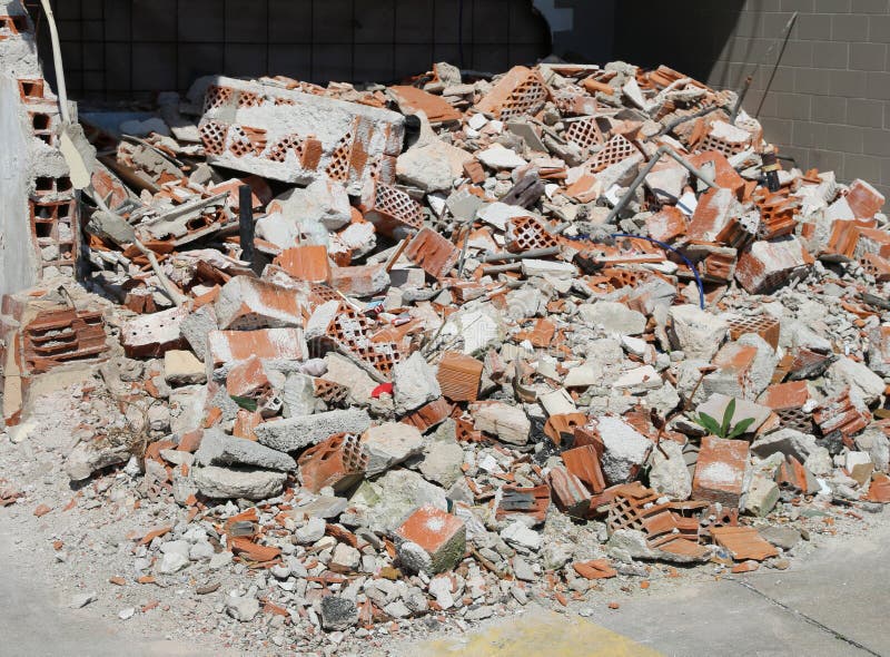 Damage house stock photo. Image of demolition, rubble - 119253714