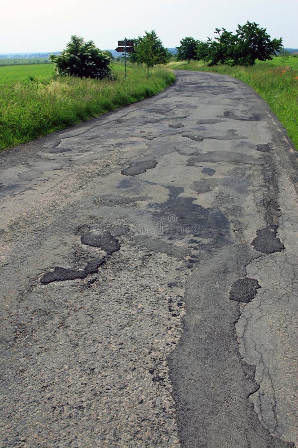 Damage road stock photo. Image of danger, collision, cracked - 893996