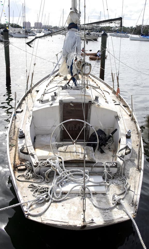 Damage sailboat stock photo. Image of water, damage, view - 28670492