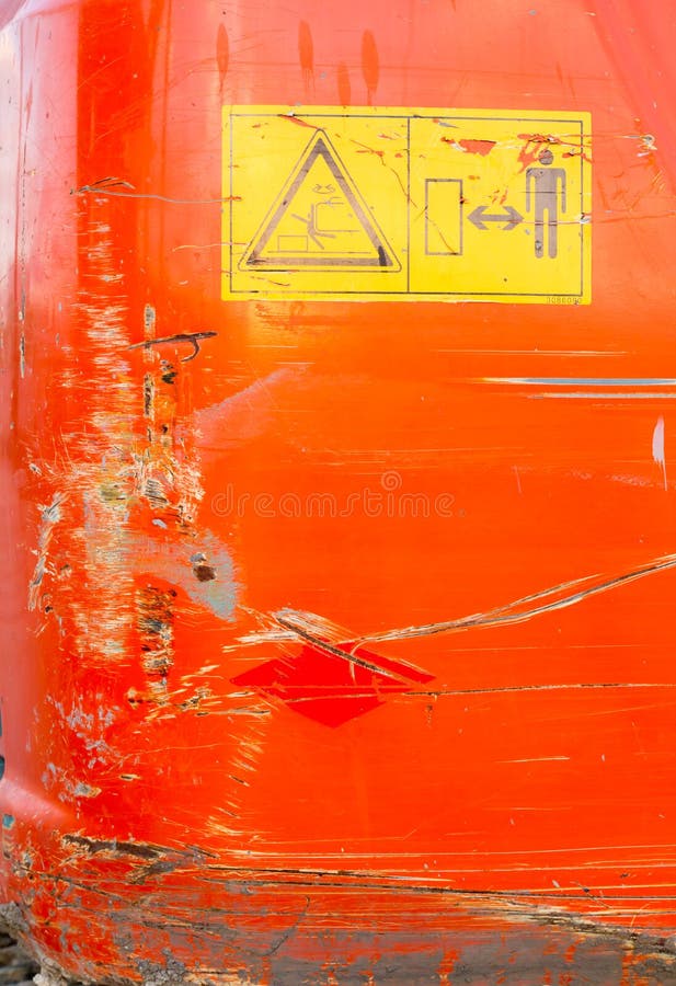 Damage Sign for Construction Notice Stock Photo - Image of stormy ...