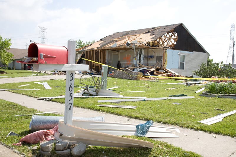 Damage after the Storm stock image. Image of destruction - 5428255