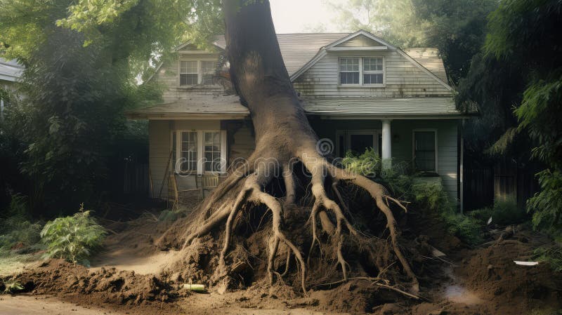 Tree down on fence stock image. Image of damaged, fence - 140607829