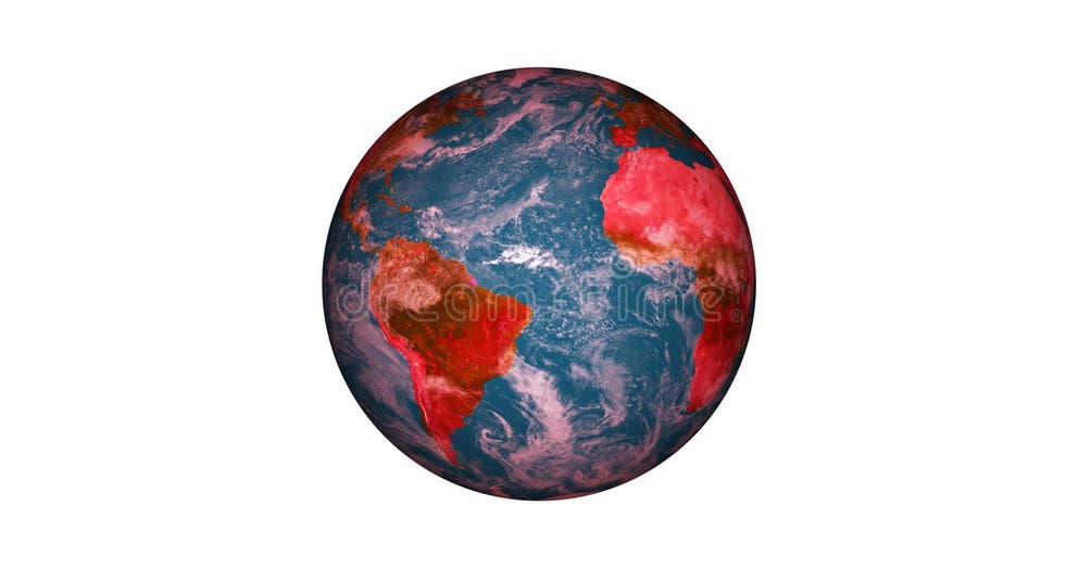 Damage World Isolate on White Background. Virous Attack All Over the ...