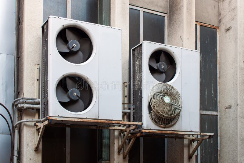 Damaged air conditioning stock image. Image of equipment - 45716253