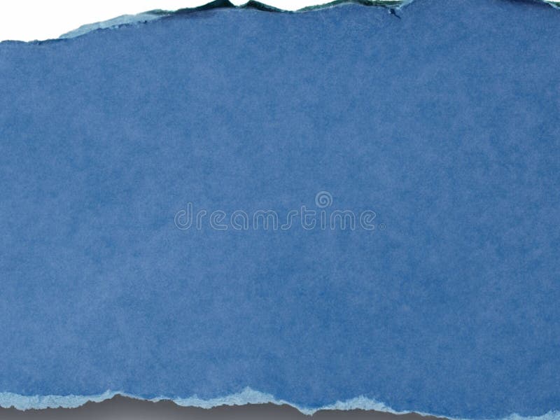 Damaged Blue Paper Isolated. Background Texture Stock Illustration ...