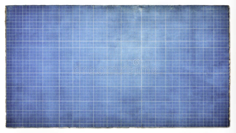 Damaged Blueprint Grid Paper Background Vintage Technical Drawing ...