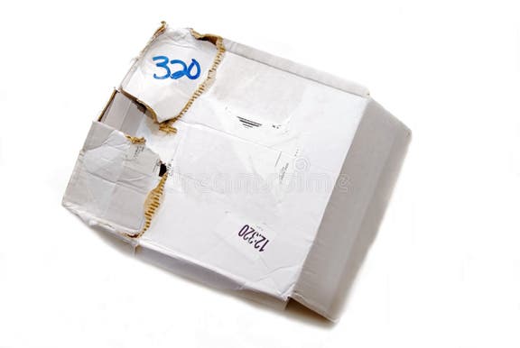 Damaged Box/Parcel/Package stock image. Image of mail - 5763131