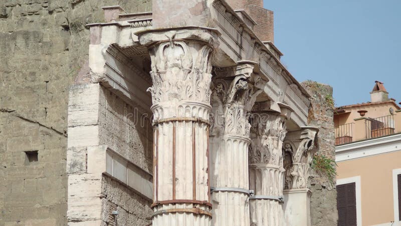 Damaged and broken columns stock footage. Video of caesar - 315095110