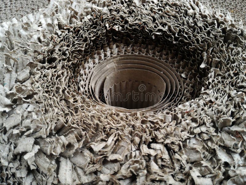 Damaged brown paper roll stock photo. Image of surface - 90231250