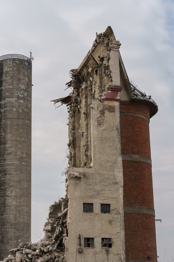 Damaged Building Detail before Full Destruction Stock Photo - Image of ...