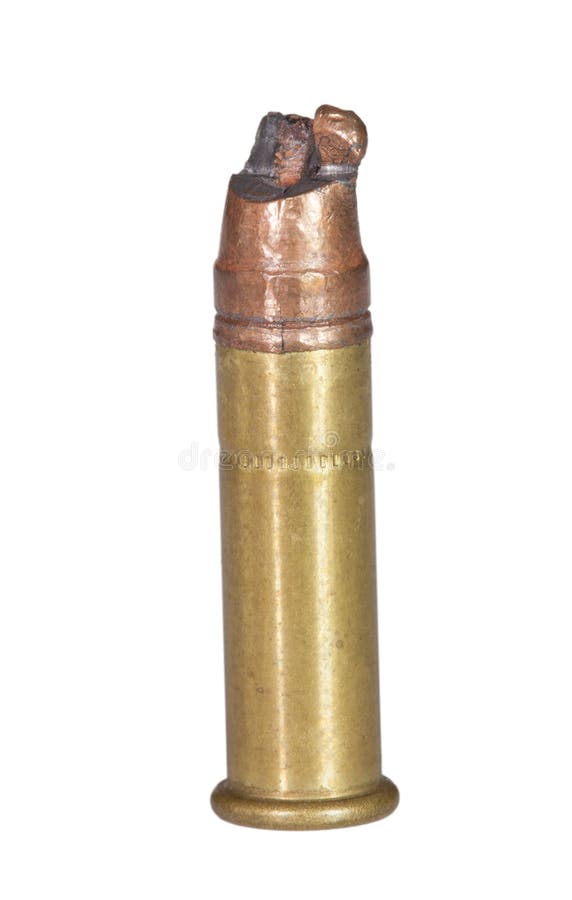 Damaged bullet stock image. Image of isolated, rimfire - 88589545