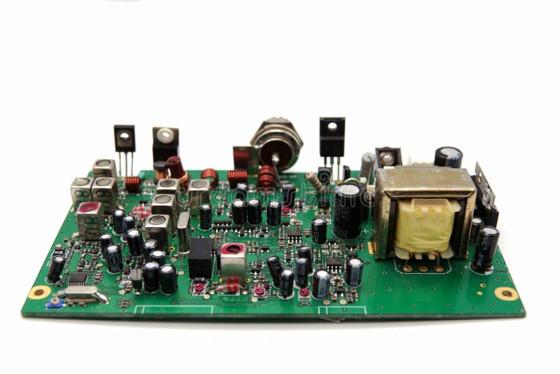 Damaged Burned Destroyed Computer Graphic Card on White Background ...