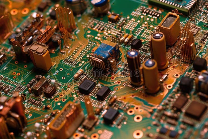 Damaged or Burnt Circuit Board, Showing Signs of Malfunction Stock ...