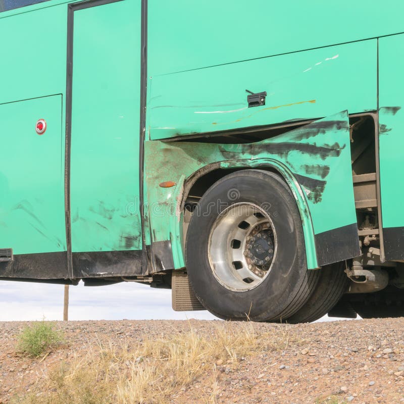 Damaged bus in morocco stock photo. Image of devastating - 32670122
