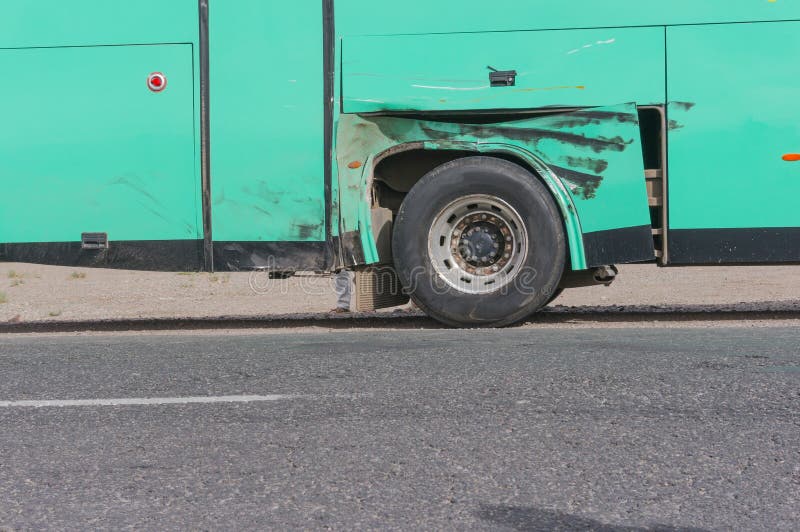Damaged bus in morocco stock photo. Image of devastating - 32670122