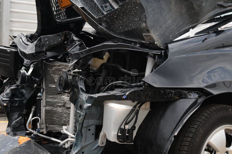 Damaged car. stock photo. Image of collision, metal, emergency - 18174484