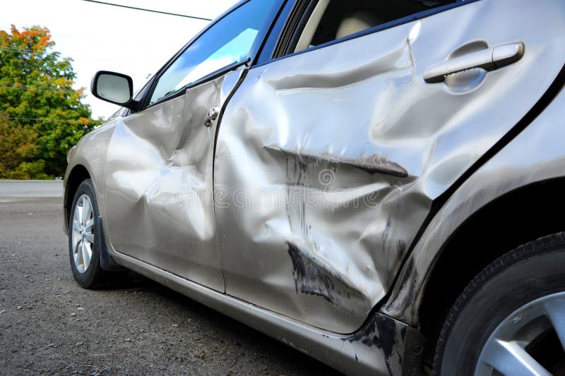 Damaged car stock photo. Image of dented, crash, broken - 27414686