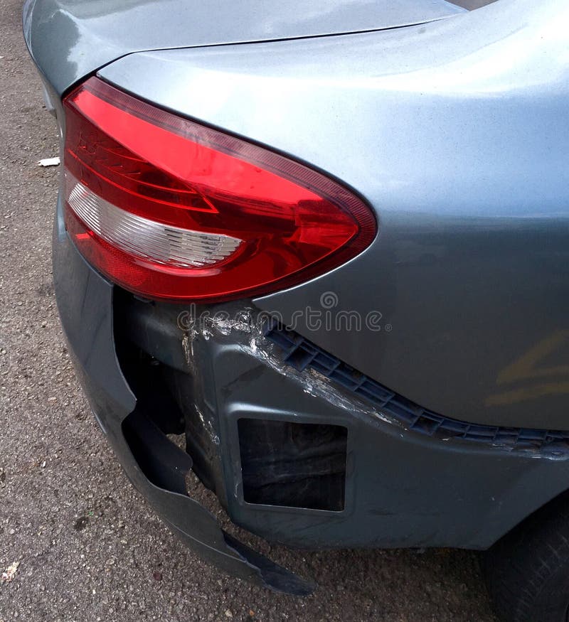 A damaged car bumper stock photo. Image of damaged, body - 76563988