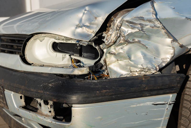 Damaged Car and Its Damage Assessment Stock Image - Image of expert ...