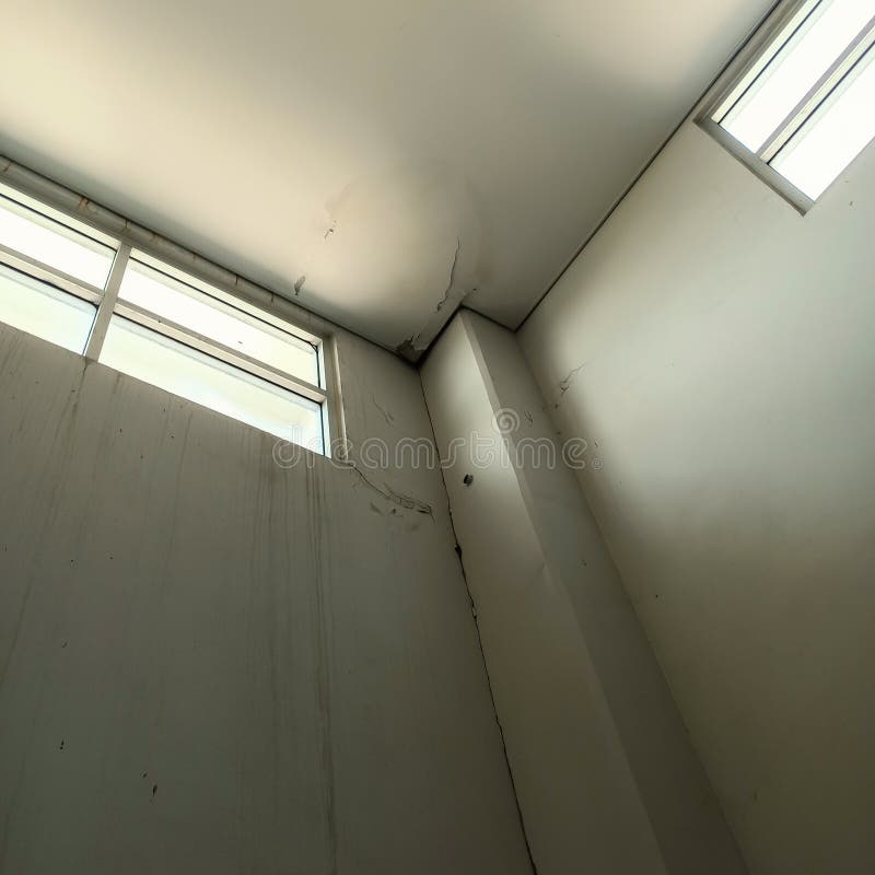 Damaged ceiling stock photo. Image of build, corner - 273186226
