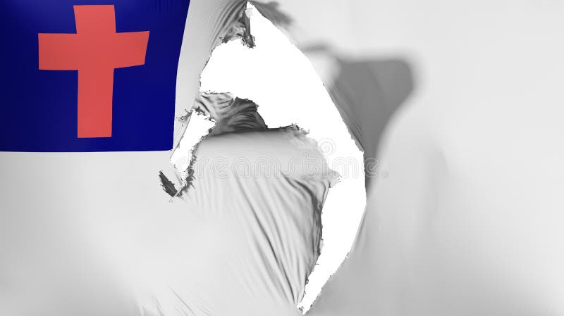 Christian Flag stock illustration. Illustration of religion - 8649838