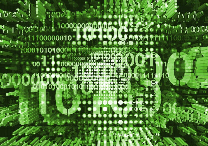 Dynamic Background with Binary Codes. Stock Image - Image of hacker ...