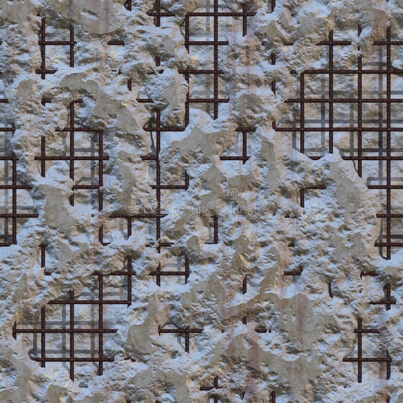 Damaged Concrete Repeating Pattern Stock Illustration - Illustration of ...