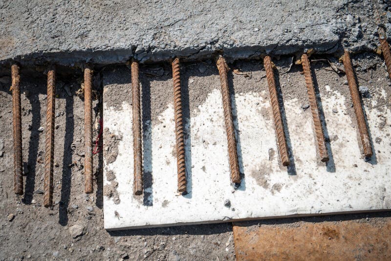 Damaged Concrete Structures. Bridge in Bad and Emergency Condition ...