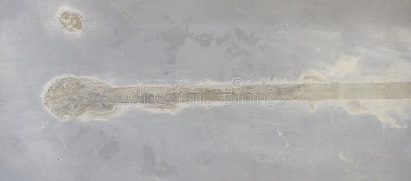 Damaged Concrete Surface with Long Repair Patch and Discoloration Stock ...