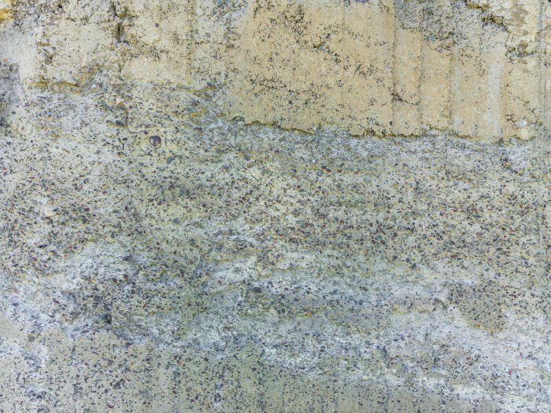 Damaged Concrete Wall Texture, Exposed Aggregate, Crumbling Surface ...