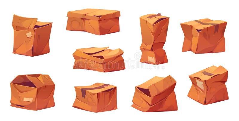 Broken Delivery Cardboard Box Package Stock Illustrations – 3,253 ...