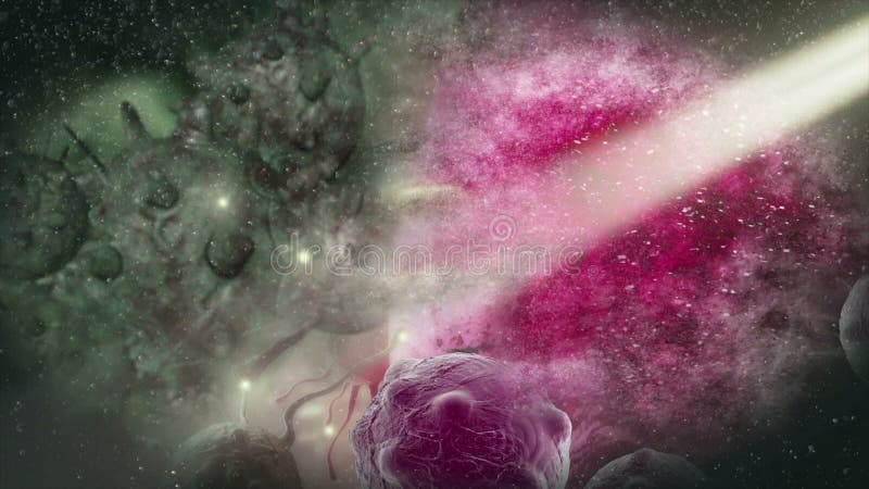 A Damaged and Disintegrating Cancer Cell Stock Footage - Video of ...