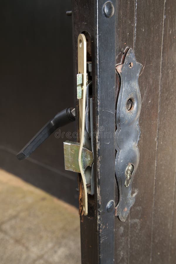 Damaged Door after Housebreaking Stock Photo - Image of vandalism ...
