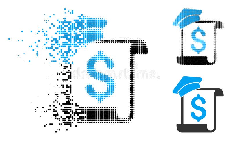 Damaged Dot Halftone Education Invoice Icon Stock Vector - Illustration ... Damaged Dot Halftone Education Invoice Icon Stock Vector - Illustration ...
