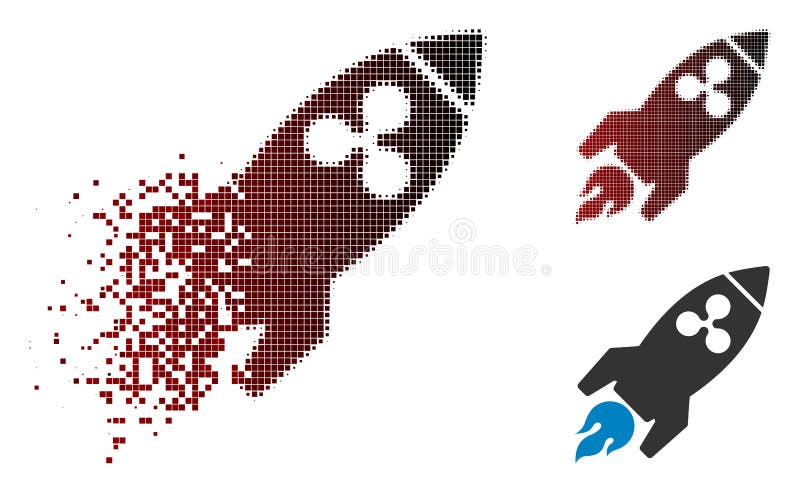 Damaged Dot Halftone Ripple Rocket Icon Editorial Stock Image ... Damaged Dot Halftone Ripple Rocket Icon Editorial Stock Image ...