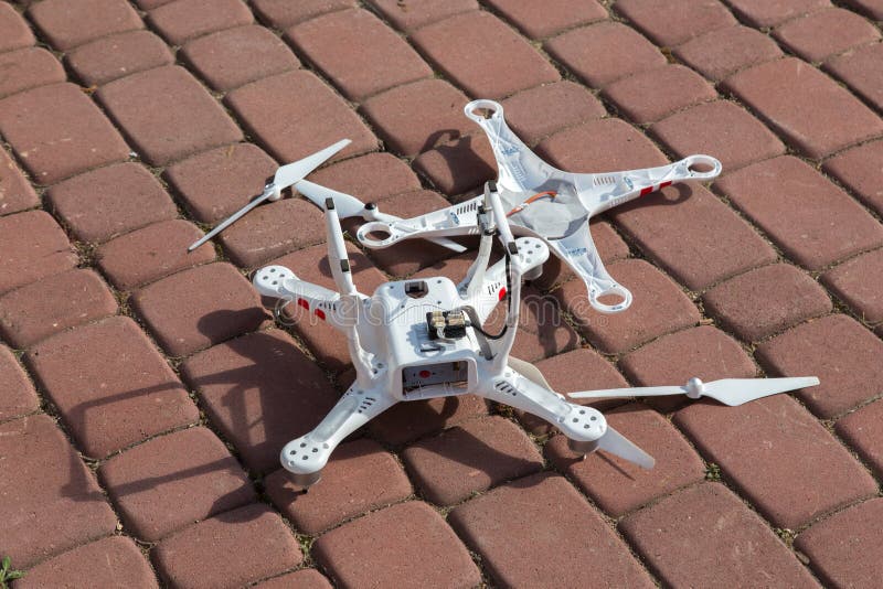Damaged drone stock photo. Image of drones, gadget, drone - 53125286