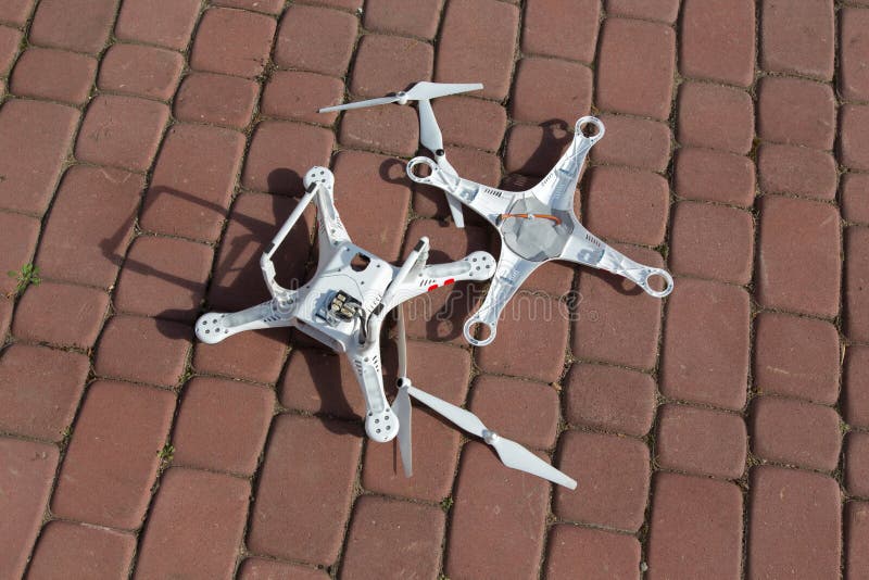 Damaged drone stock photo. Image of gadget, professional - 53124396