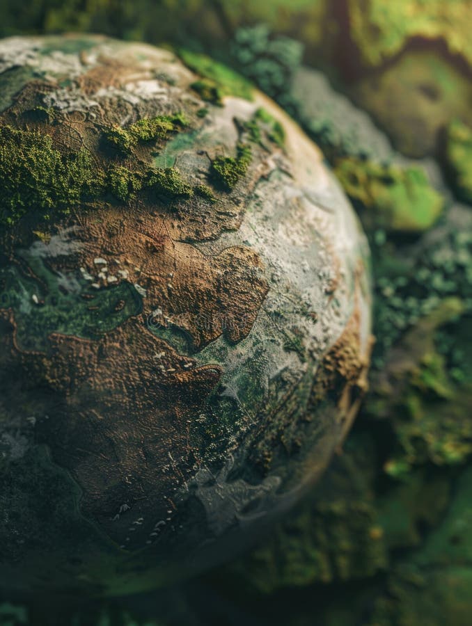 Damaged Earth Ball stock image. Image of petroleum, noise - 366782695