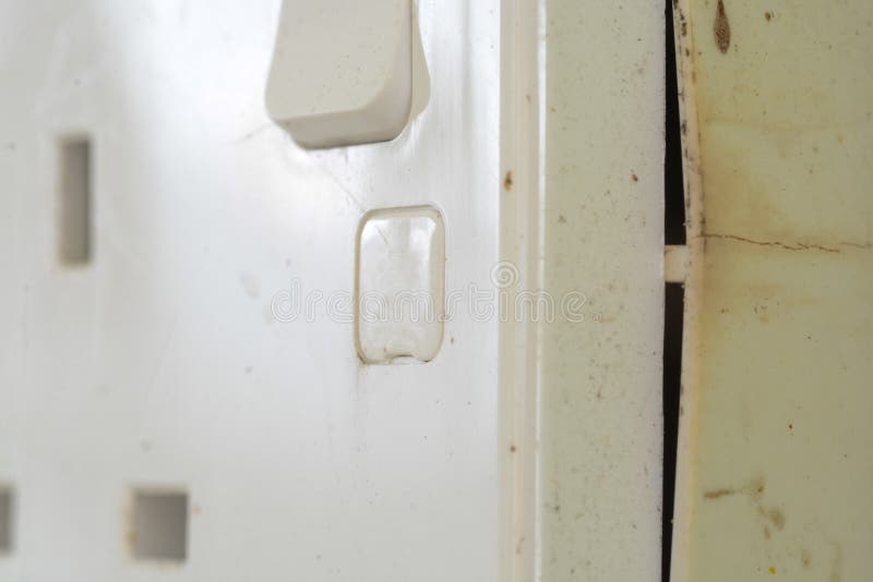 A Damaged Electrical Domestic Power Socket with Visible Cracks Poses a ...