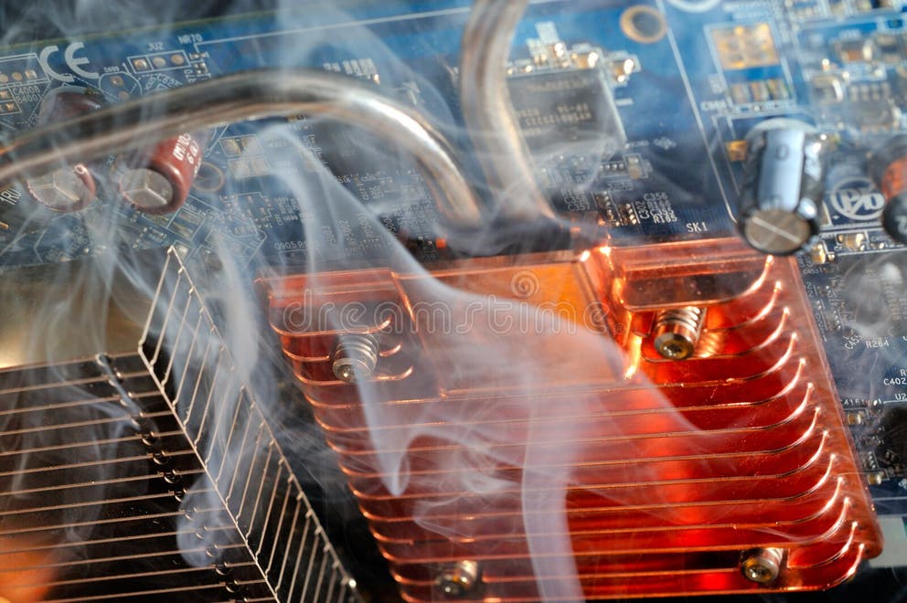 Damaged Electronic Pc Component Stock Image - Image of panel, computer ...