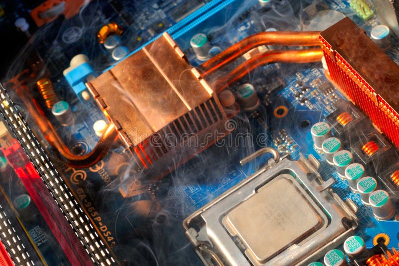 Damaged Electronic Pc Component Stock Image - Image of panel, computer ...