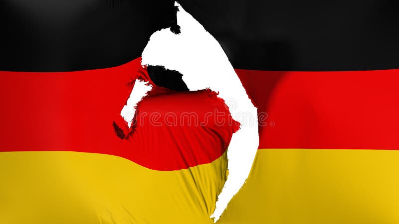 Damaged Germany flag stock illustration. Illustration of ripple - 152023039