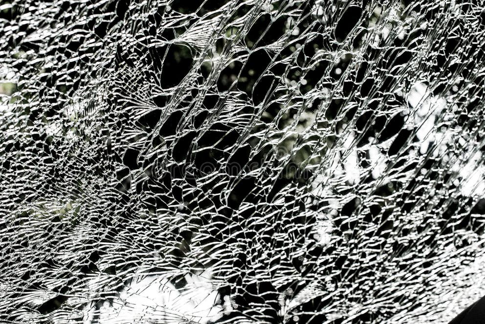 Damaged Glass (car Windshield) Inside Car Stock Image - Image of dish ...