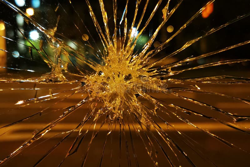 Damaged glass window stock photo. Image of detail, risk - 85762404